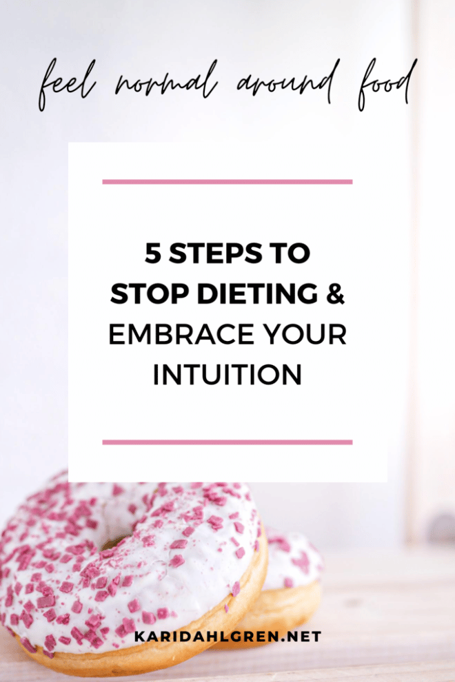 How to Stop Dieting and Eat Normally: 5 Steps to Food Sanity